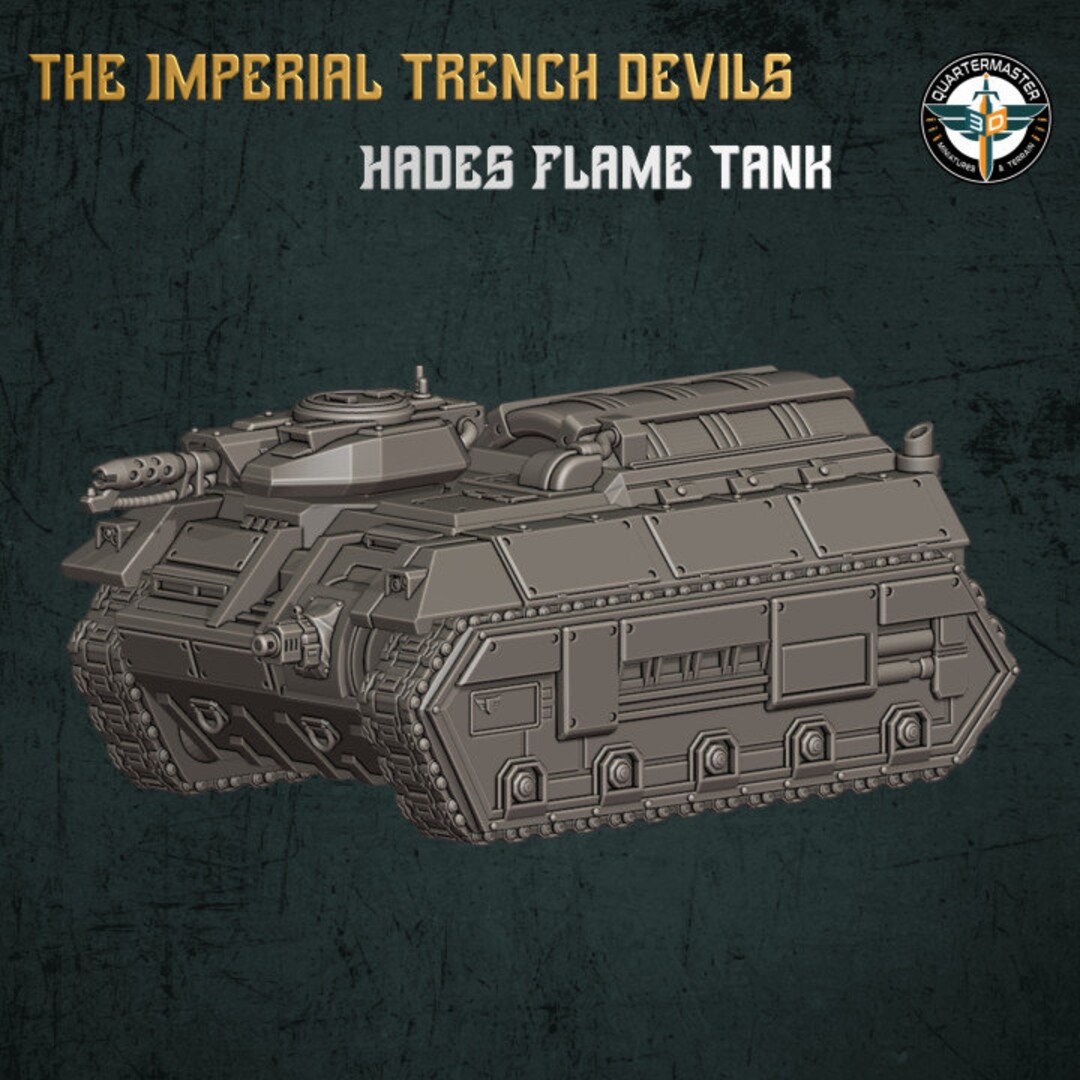 Imperial Trench Devils Hades Flame Tank - 28mm Unpainted Miniature for ...