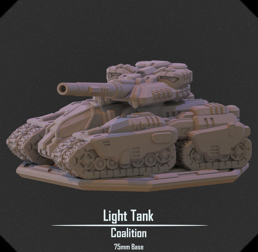 Light Tank /missile Tank/ Air Defense Vesper Project 75mm Unpainted ...