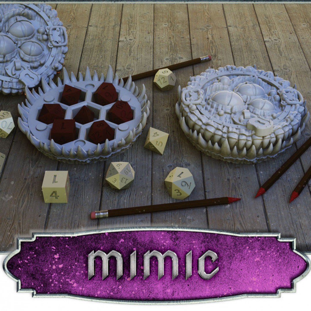 Mimic Themed Custom Dice Holder - Unique Customized Gift for Gamers - Etsy