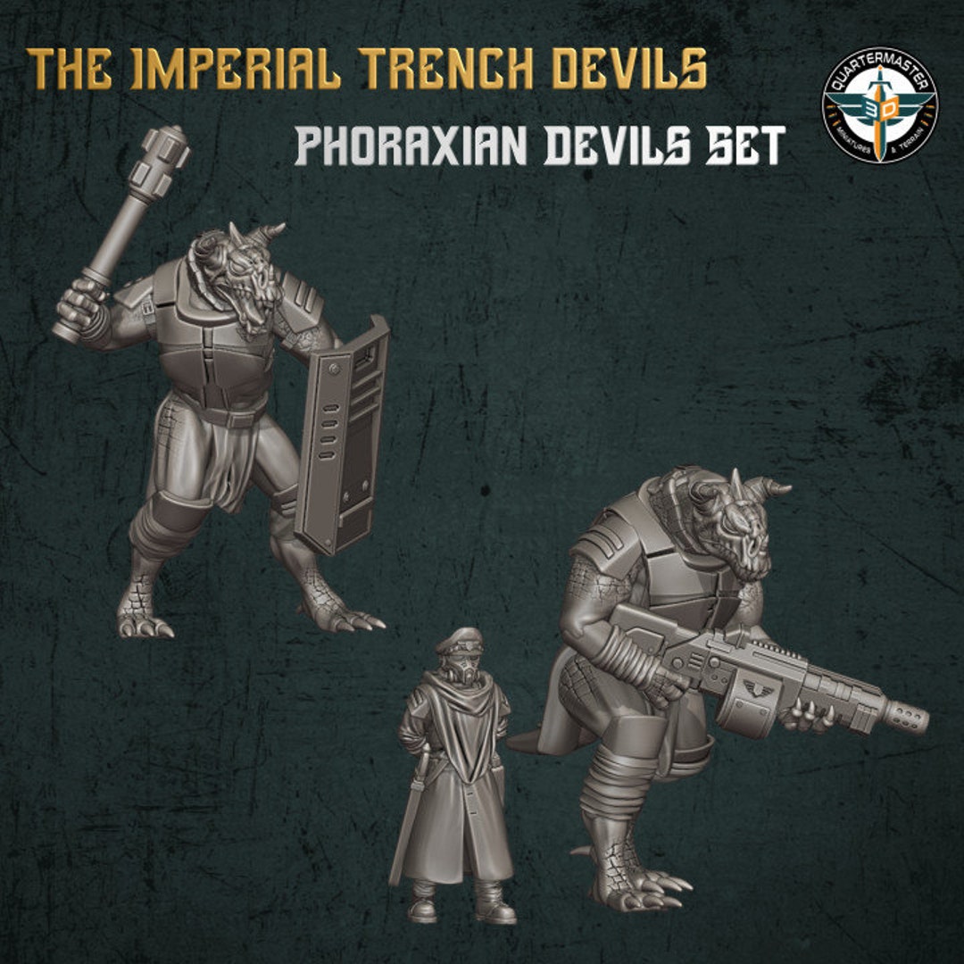 Imperial Trench Devils Phoraxian Devils Set - TWO Unpainted 28mm ...