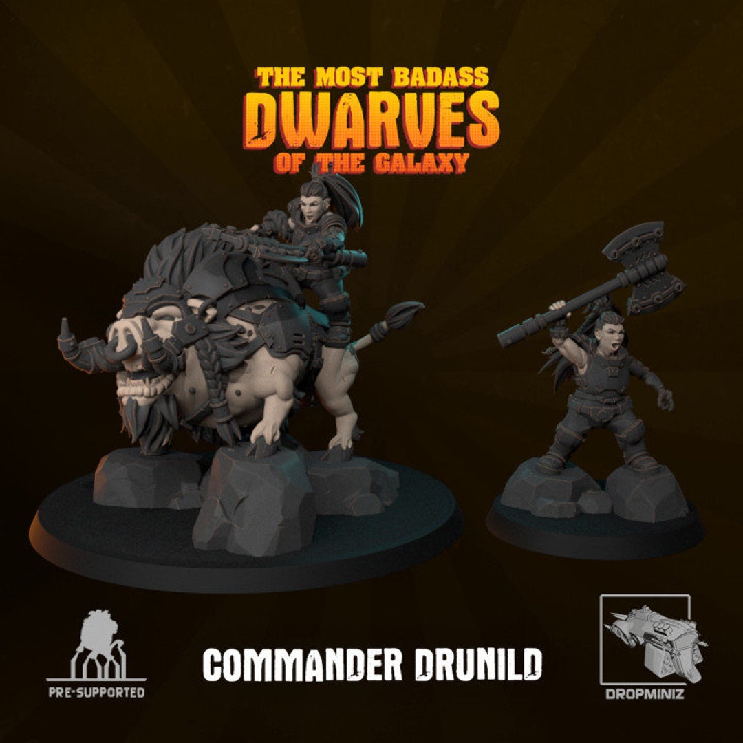 The Most Badass Dwarves of the Galaxy - Sci-fi Female Dwarf Commander ...