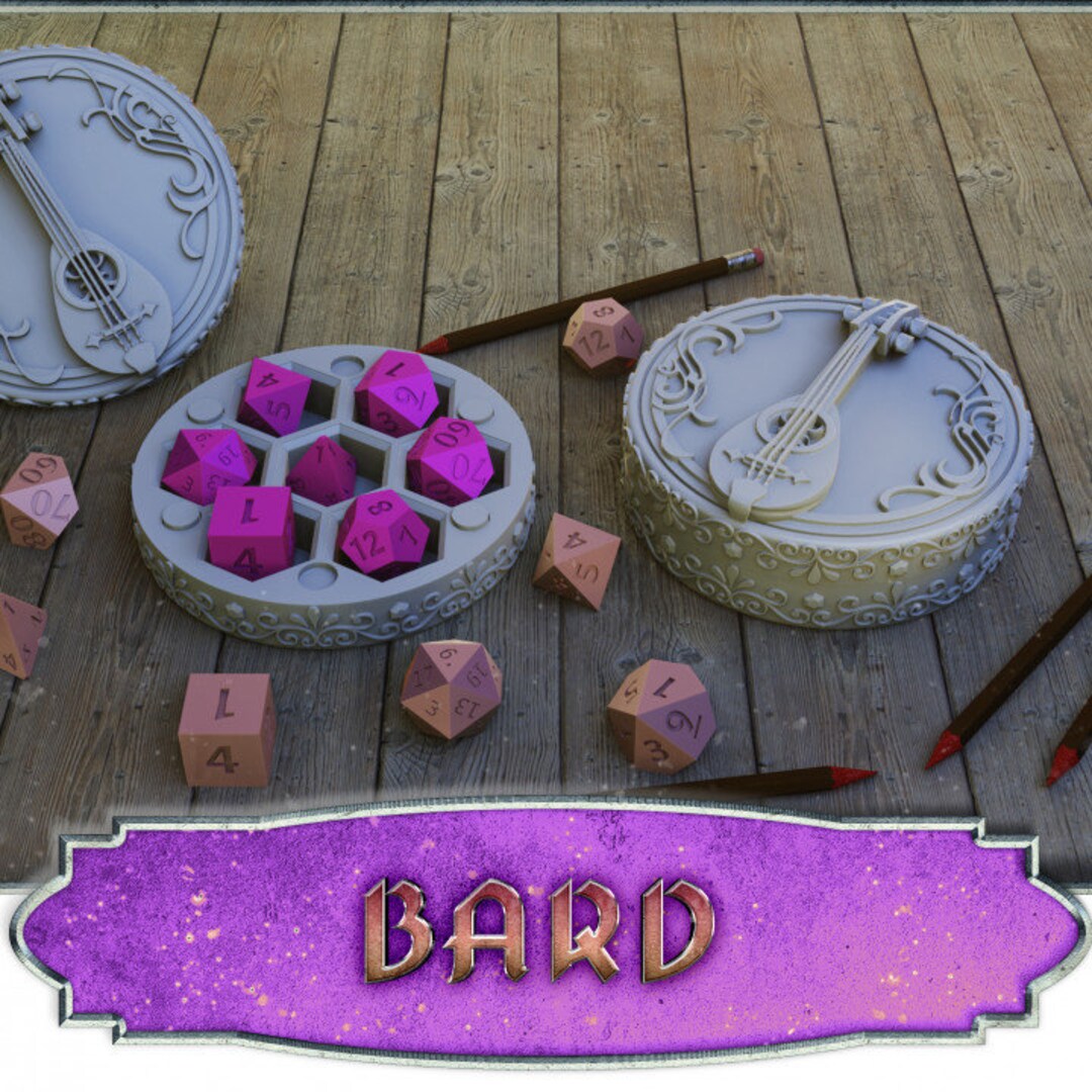 Bard Themed Custom Dice Holder - Unique Customized Gift for Gamers - Etsy