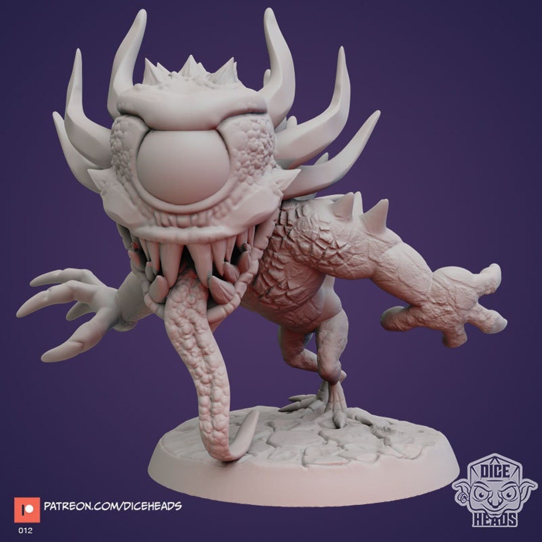 Psychic Eye Monster Unpainted Miniature for Tabletop Gaming 28mm /32mm ...