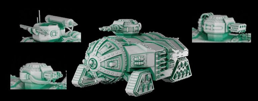 Hydra Assault Tank 4 Variants Akwafell Auxilia Unpainted Miniature for ...