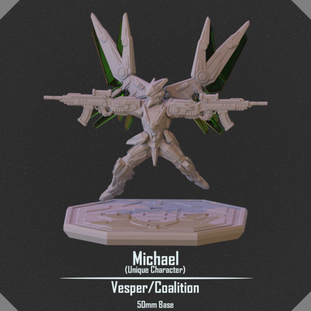 Michael - Unique Character - Angel Infantry - Vesper Project - 32mm ...
