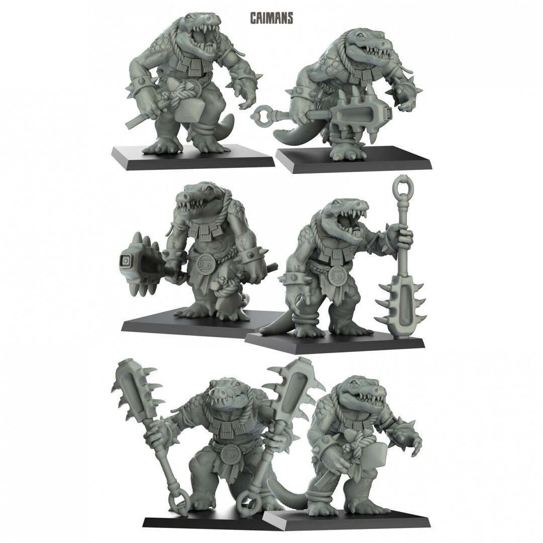 Caimans - Saurian Heavy Infantry - 6 Poses - the Last Tribe - Saurian ...