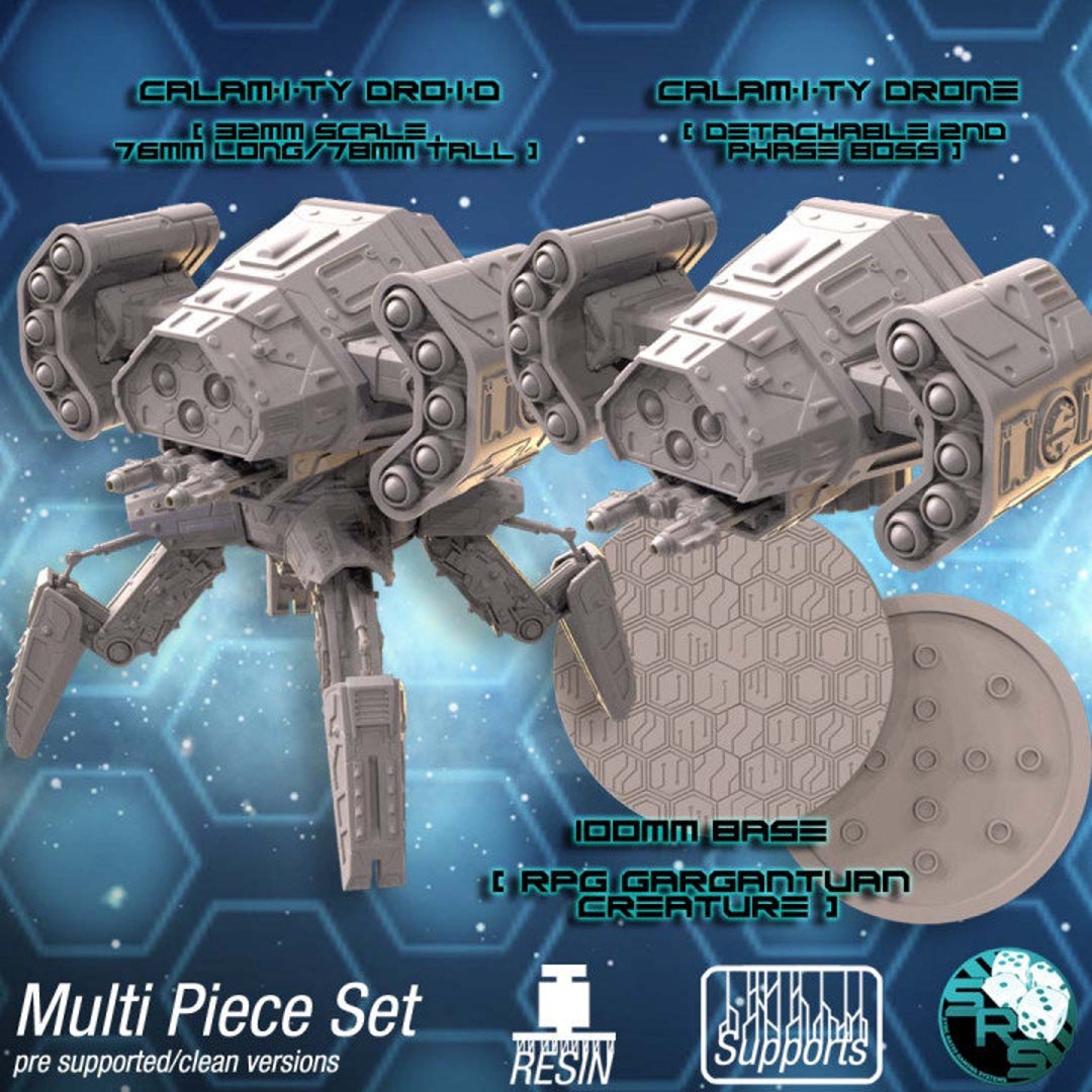 Calamity Droid & Drone - 2 Variants - Eyes of the Cyberage - Where ...