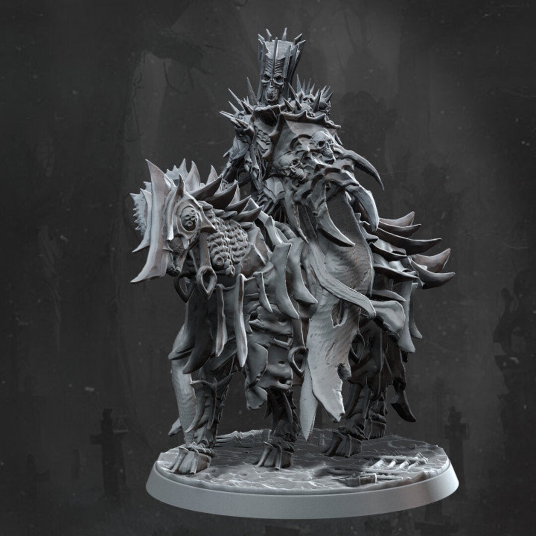 Vile Horseman Undead Spirit Lost Souls II 32mm / 75mm Unpainted ...