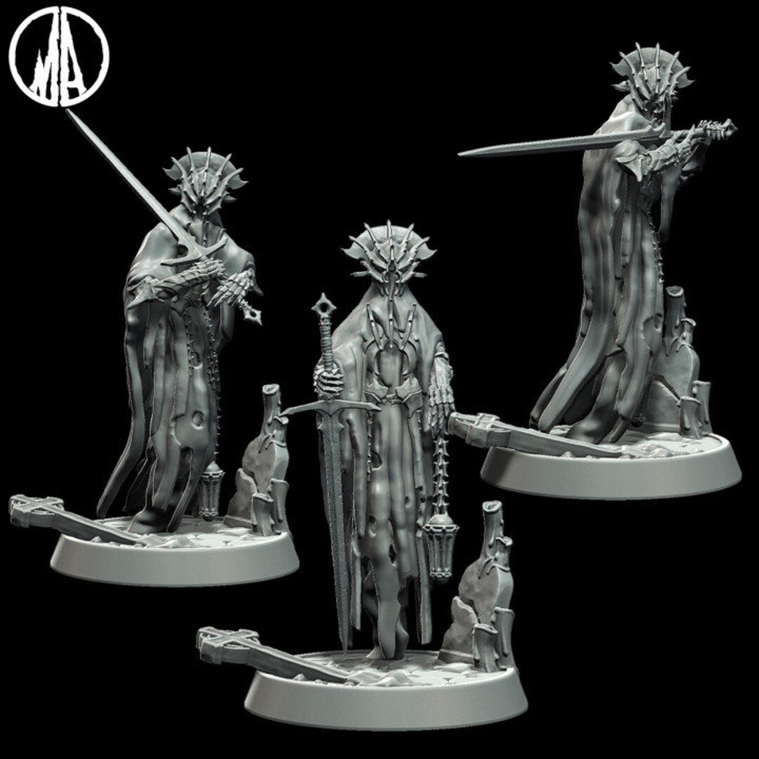 Restless Shadow - Undead Spirit - Lost Souls I - 3 Poses - 32mm / 75mm ...