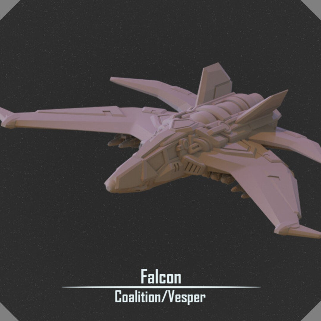 Falcon Gunship Vesper Project Large Unpainted Vehicle Miniature for ...