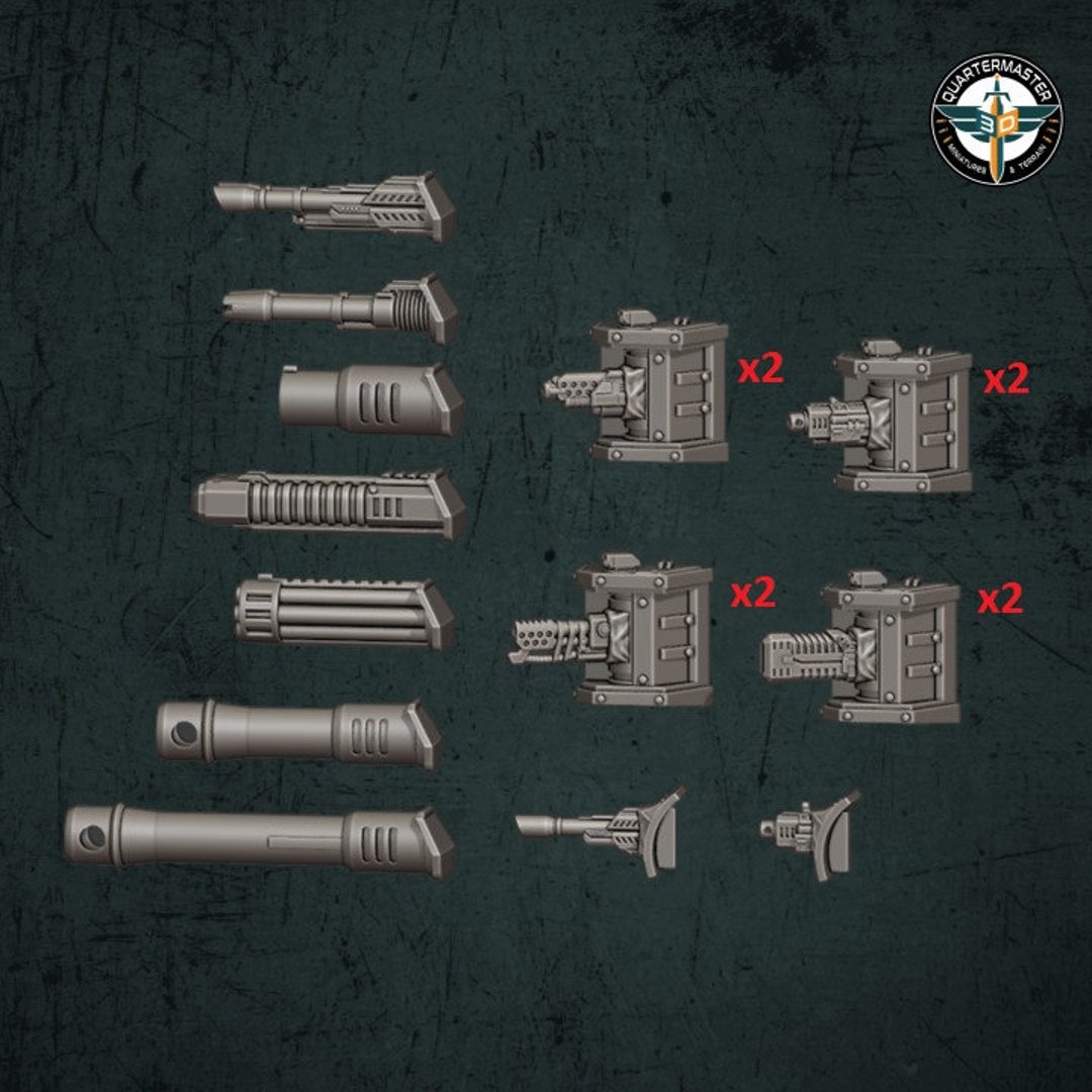 Imperial Trench Devils Ogre Main Battle Tank Weapons Upgrade Kit - 28mm ...