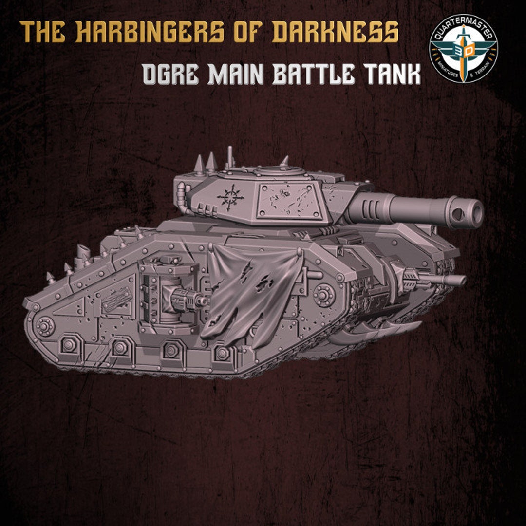 Harbingers of Darkness - Ogre Main Battle Tank - 28mm Unpainted ...