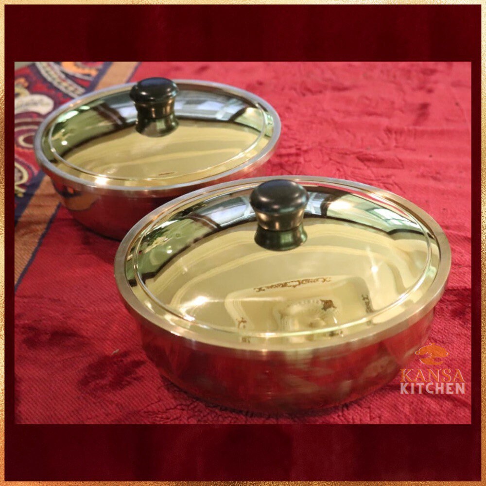 Bronze kansa 100% Big Rice Vessel, Healthy Cooking Vessels Comes With ...