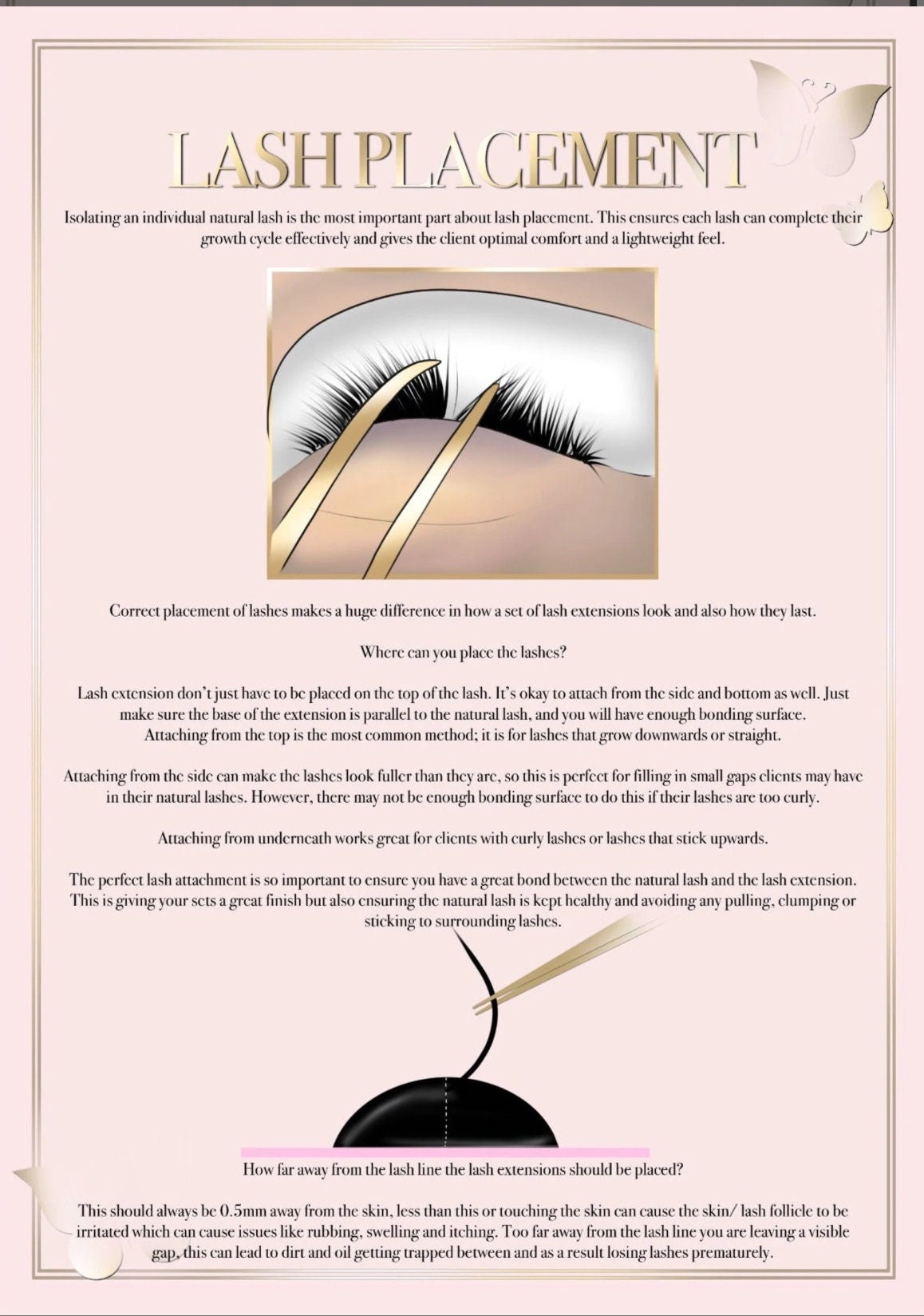 EYELASH MANUAL Individual Classic Eyelash Lash Extension Training ...