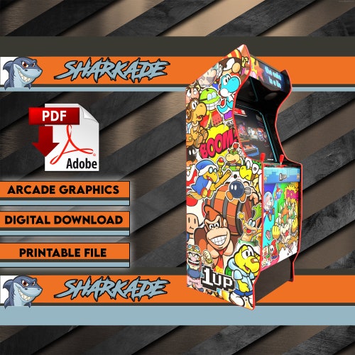 Stickerbomb Arcade Cabinet Machine Artwork Graphics Vinyl - Etsy