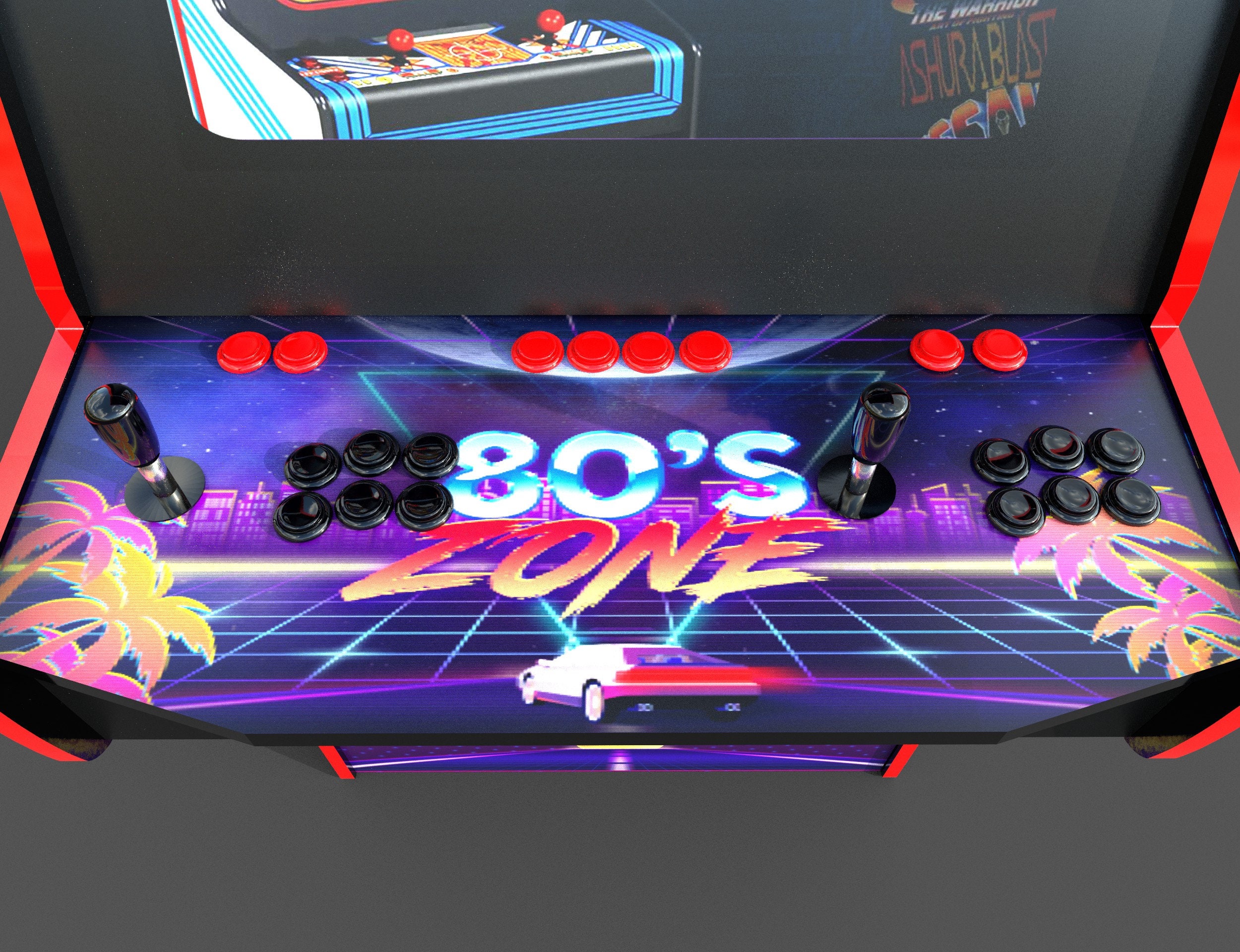 Retrowave 80's Style • Arcade Cabinet Machine Artwork • Digital Graphic ...