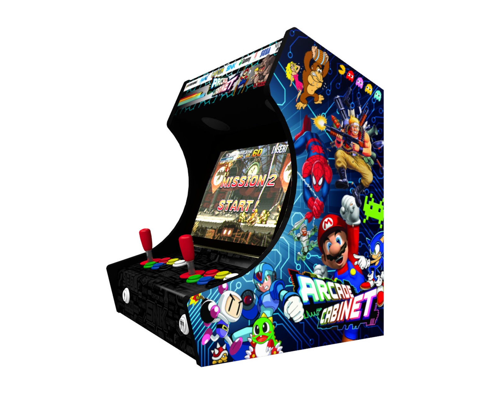 MULTICADE Arcade Cabinet Machine Artwork Graphics Vinyl, Arcade Cabinet ...