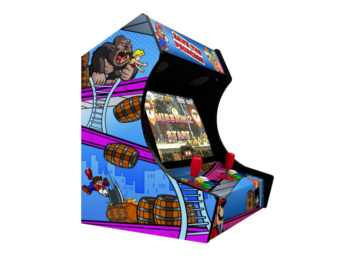Donkey Kong Arcade cabinet machine artwork graphics vinyl | Etsy