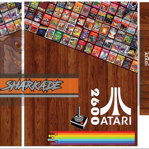ATARI Arcade Cabinet Machine Artwork Graphics Vinyl, Arcade Cabinet ...