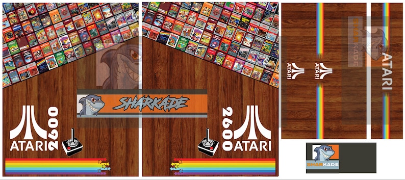 ATARI Arcade Cabinet Machine Artwork Graphics Vinyl Arcade - Etsy