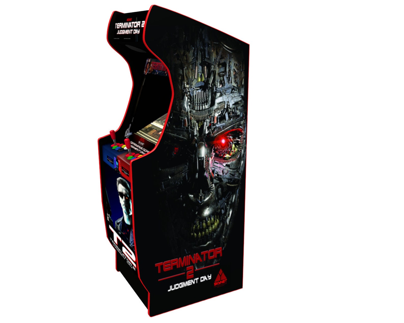 Terminator Arcade Cabinet Machine Artwork Graphics Vinyl, Arcade ...