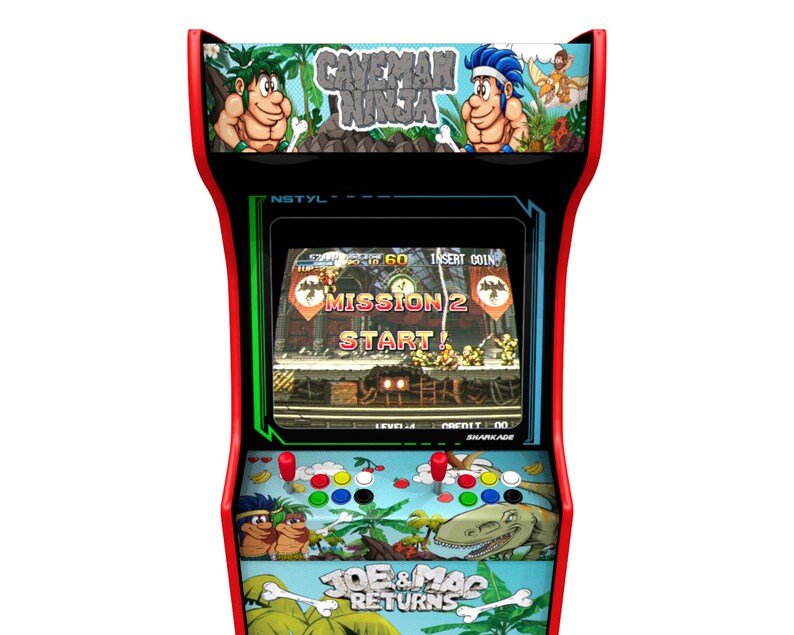 Caveman Ninja Arcade Cabinet Machine Artwork Graphics Vinyl | Etsy