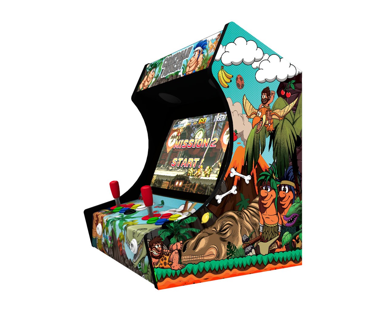 CAVEMAN NINJA Arcade Cabinet Machine Artwork Graphics Vinyl | Etsy