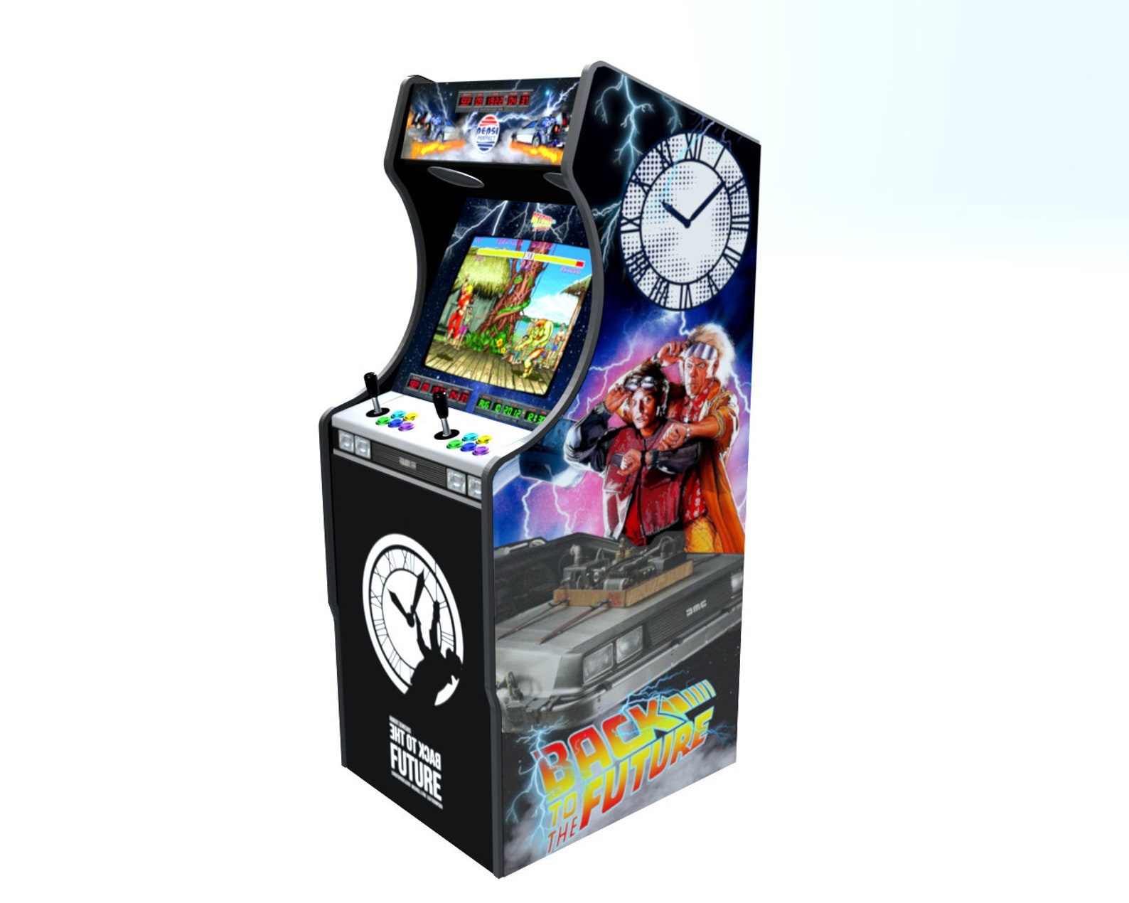 Back to the Future Arcade Cabinet Machine Artwork Graphics Vinyl ...