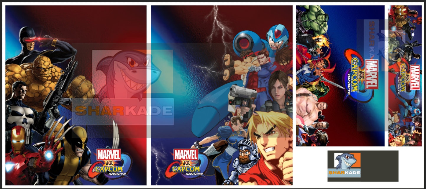 Marvel Vs Capcom Arcade Cabinet Machine Artwork Graphics | Etsy