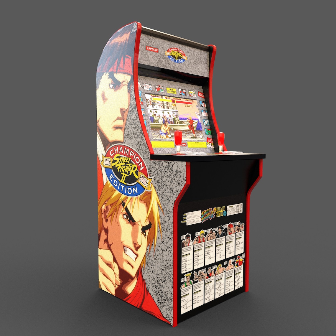 Street Fighter Arcade1up Cabinet Machine Artwork Graphics Pdf - Etsy