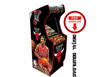 Nba Jam Bartop Arcade Cabinet Machine Artwork Graphics Vinyl | Etsy