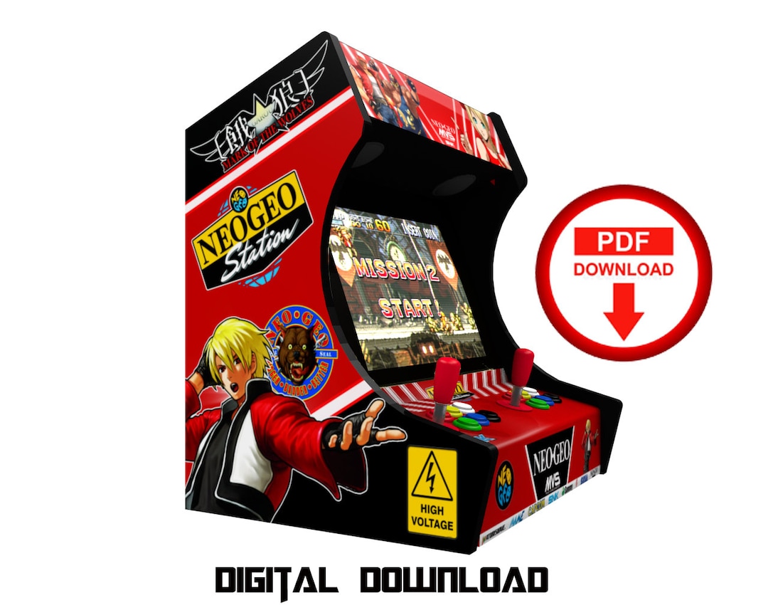 Neogeo Arcade Cabinet Machine Artwork Graphics Vinyl, Arcade Cabinet ...