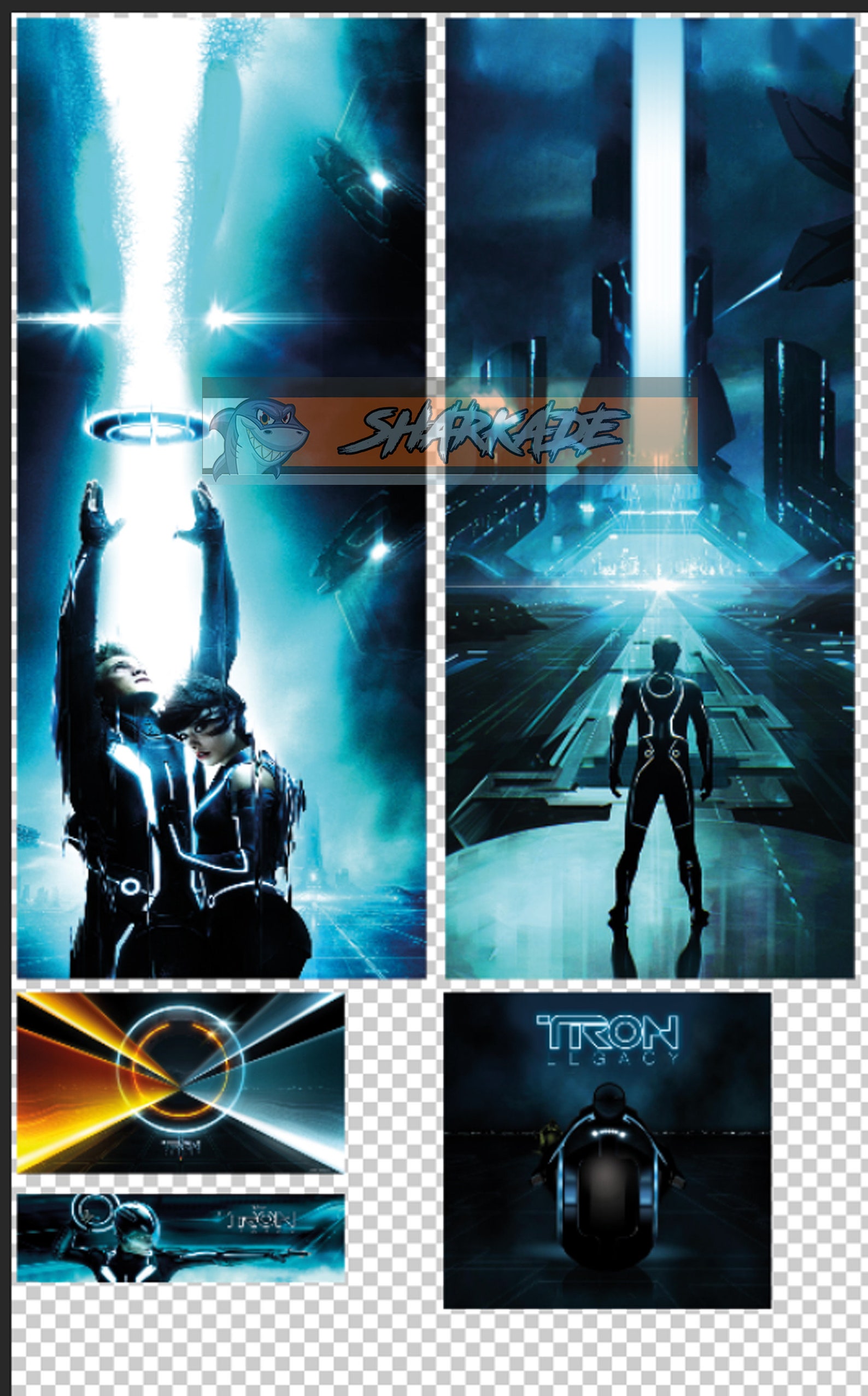 TRON Arcade Cabinet Machine Artwork Graphics Vinyl, Arcade Cabinet ...
