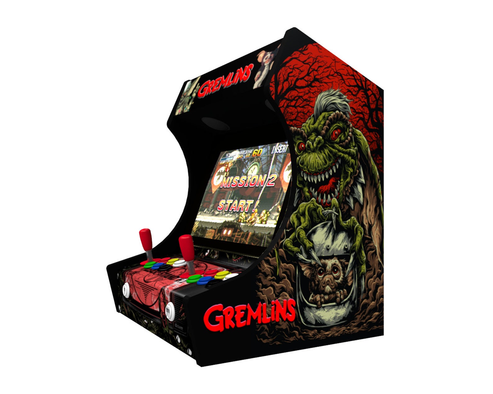 Gremlins Arcade Cabinet Machine Artwork Graphics Vinyl Arcade - Etsy
