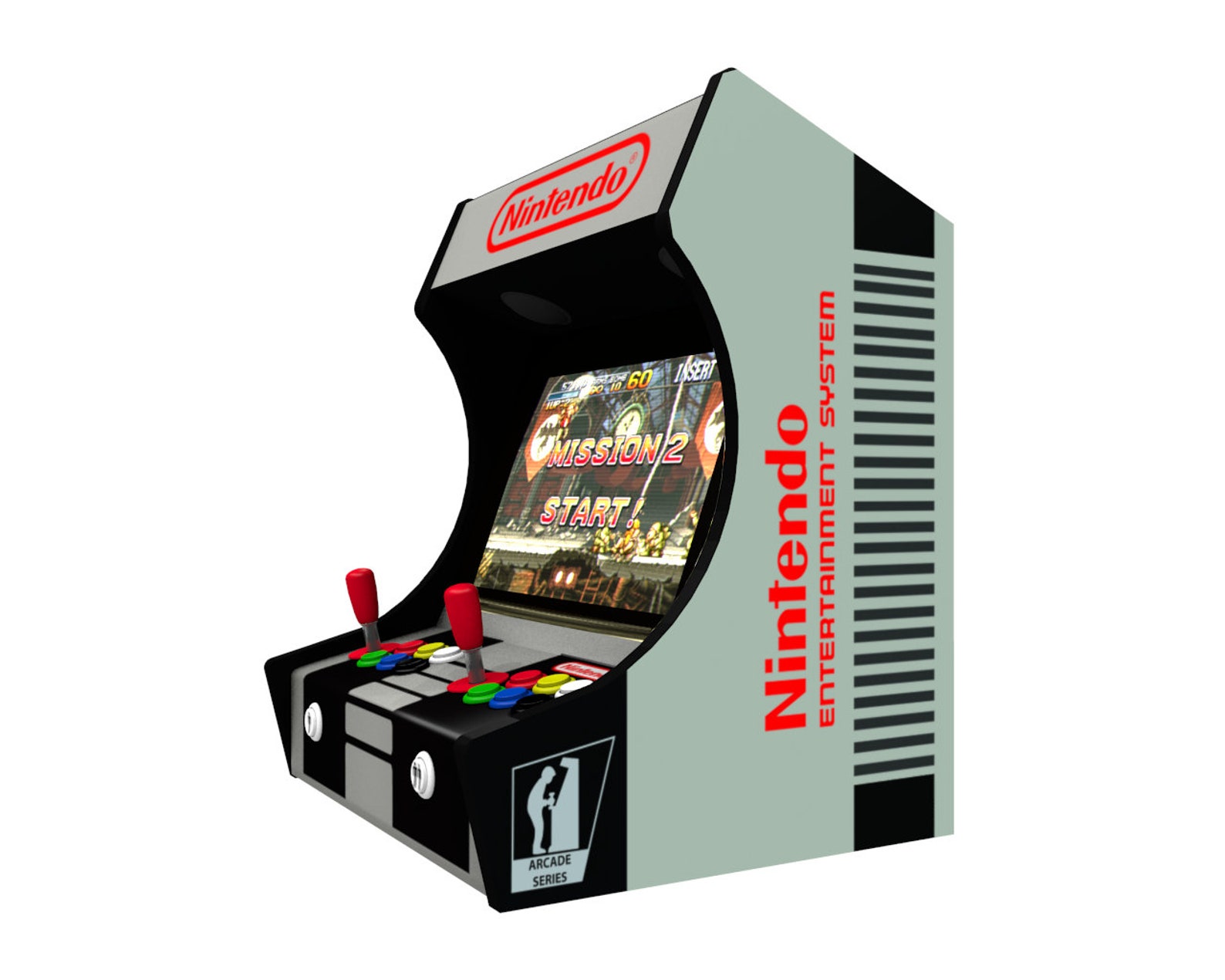 Mario Bros Model 2 Arcade Cabinet Machine Artwork Graphics - Etsy Canada