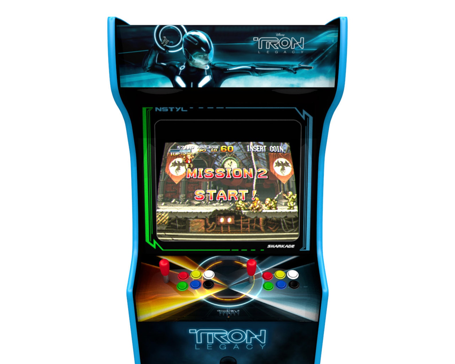 TRON Arcade Cabinet Machine Artwork Graphics Vinyl, Arcade Cabinet ...