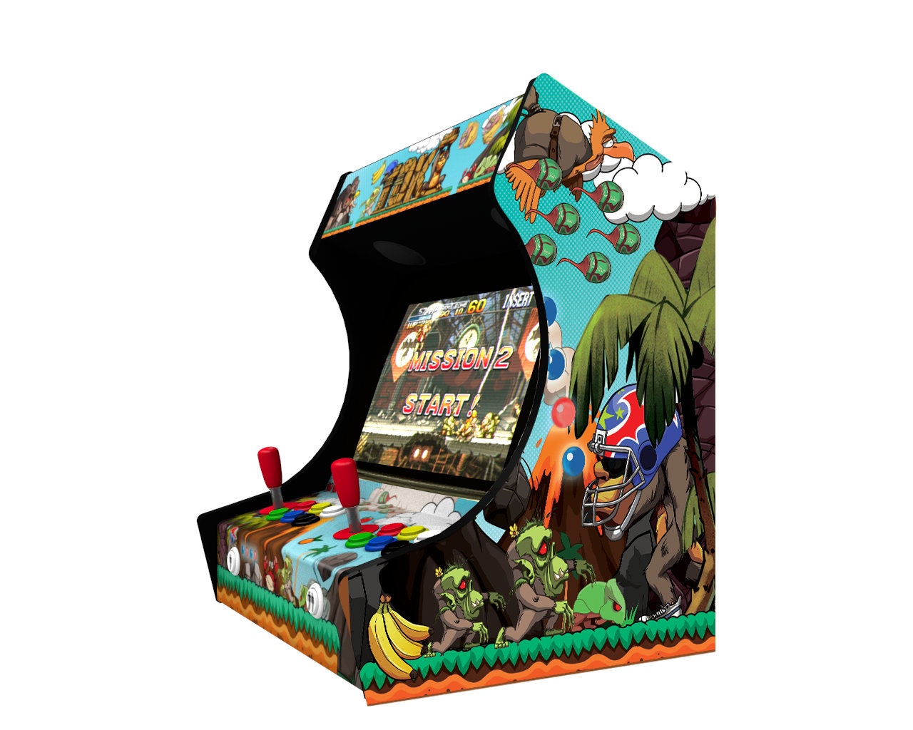 TOKI Bartop Arcade Cabinet Machine Artwork Graphics Vinyl - Etsy UK