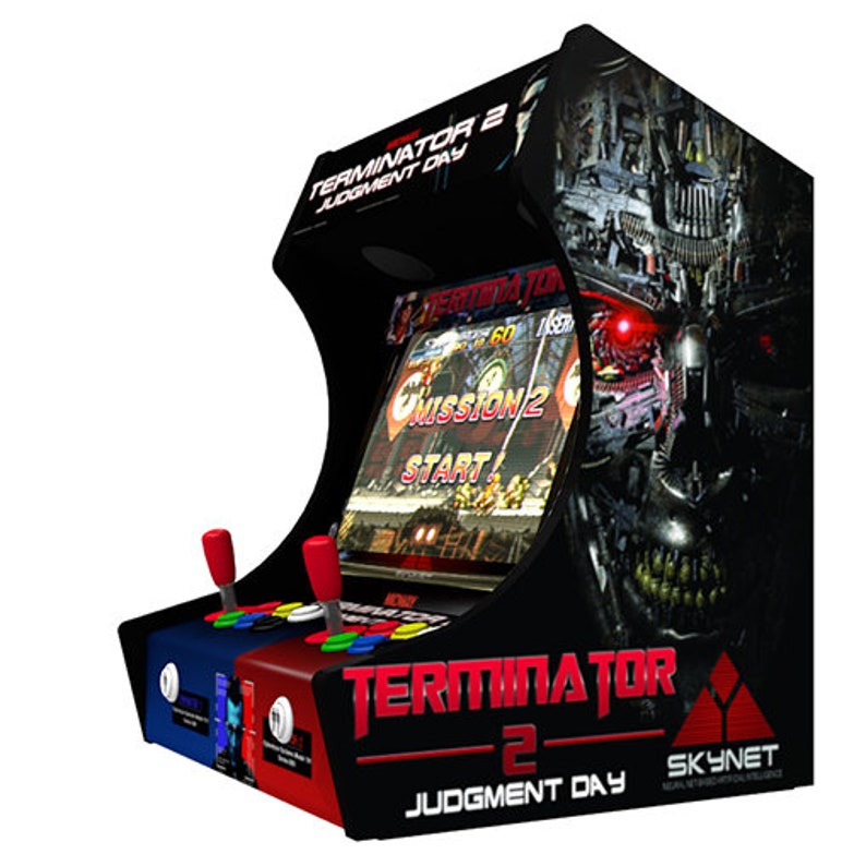 Terminator Bartop Arcade Cabinet Machine Artwork Graphics Vinyl, Arcade ...