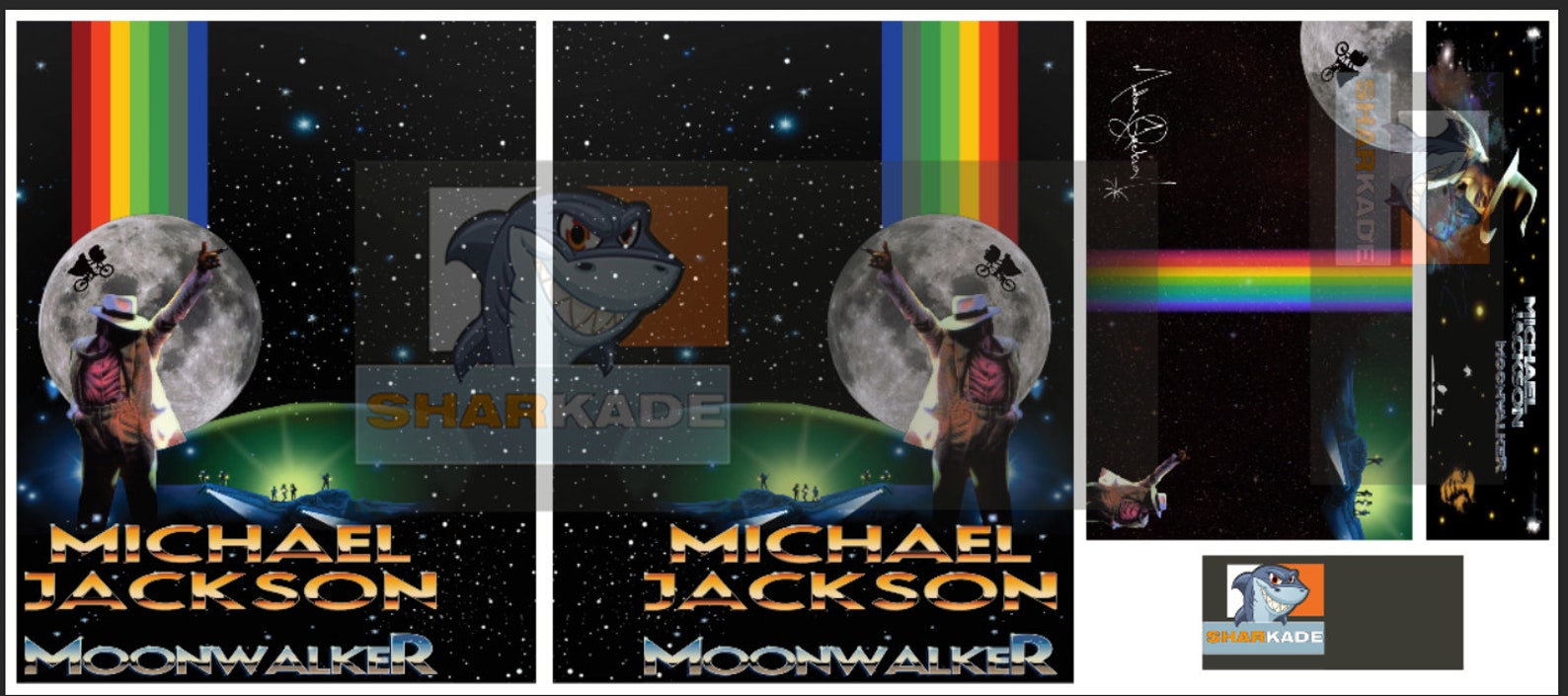 Moonwalker Bartop Arcade Cabinet Artwork Graphics (digital Download) - Etsy