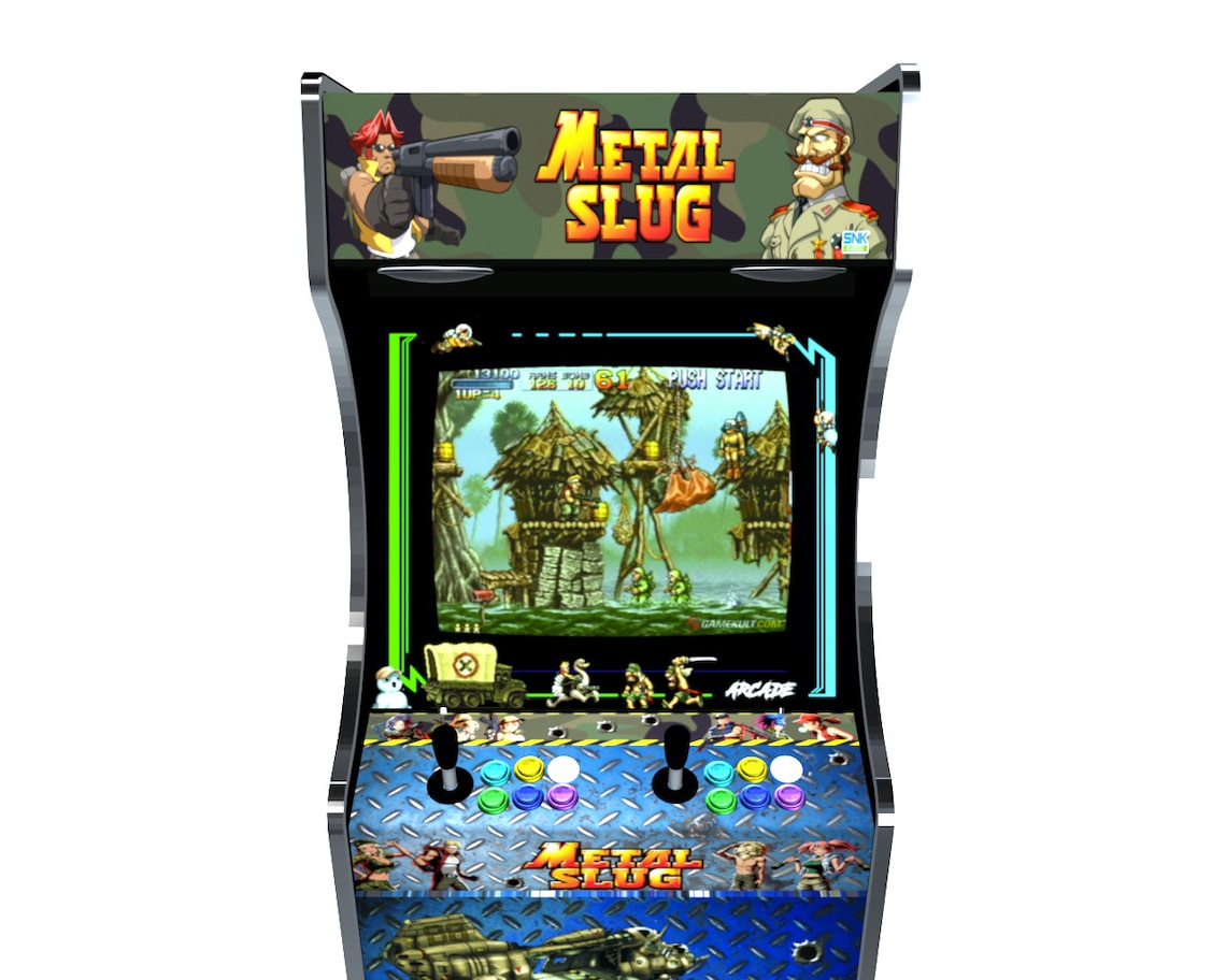 Metal Slug Arcade Cabinet Machine Artwork Graphics Vinyl - Etsy Canada