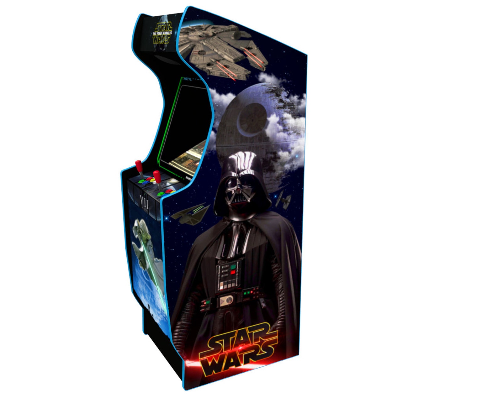 Star Wars Model 1 Arcade Cabinet Machine Artwork Graphics Vinyl, Arcade ...