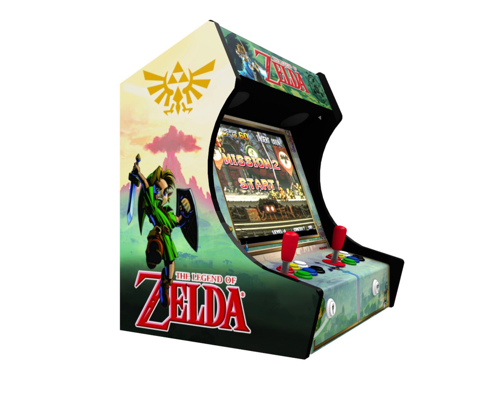 ZELDA bartop Arcade cabinet machine artwork graphics vinyl | Etsy