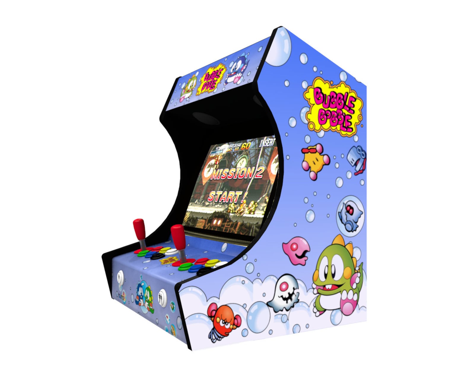 BUBBLE BOBBLE Arcade Cabinet Machine Artwork Graphics Vinyl - Etsy
