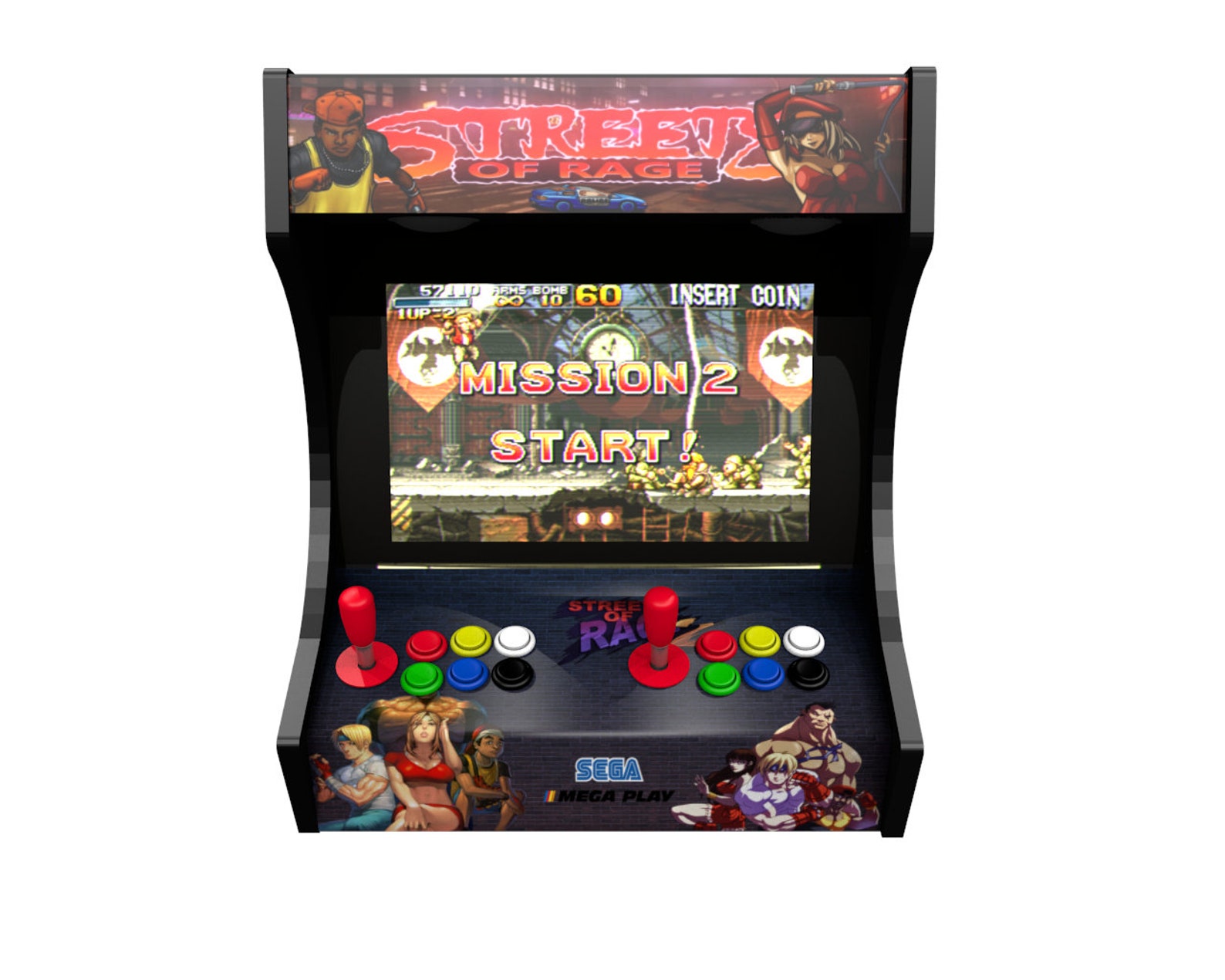 Street of Rage Bartop Arcade Cabinet Machine Artwork Graphics - Etsy
