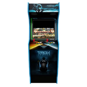 TRON Arcade Cabinet Machine Artwork Graphics Vinyl, Arcade Cabinet ...