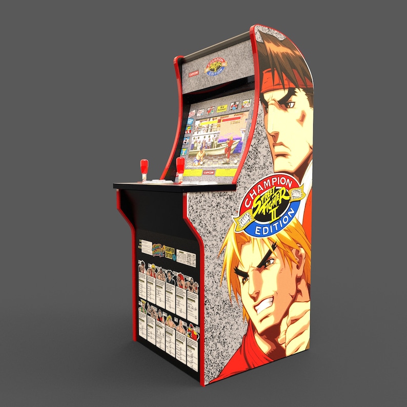 Street Fighter Arcade1up Cabinet Machine Artwork Graphics Pdf - Etsy