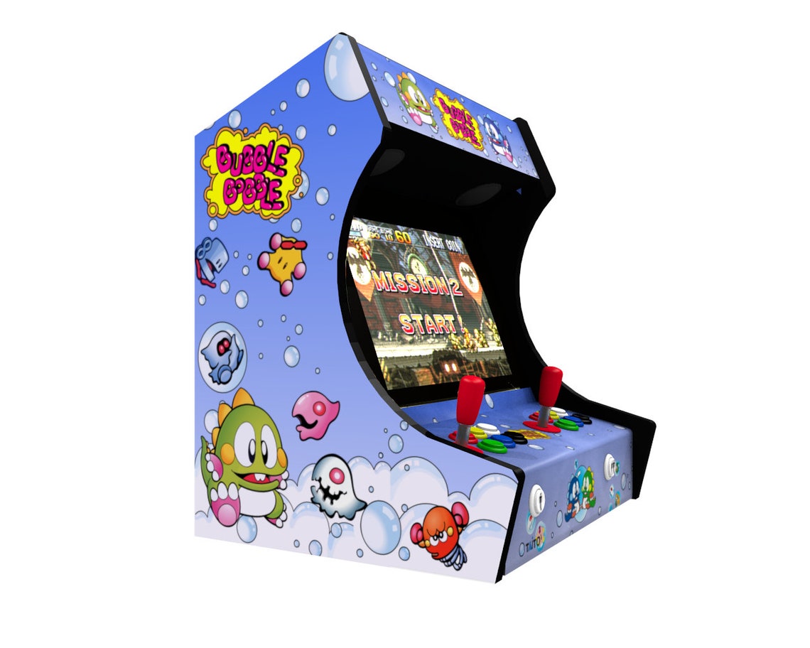 BUBBLE BOBBLE Arcade cabinet machine artwork graphics vinyl | Etsy