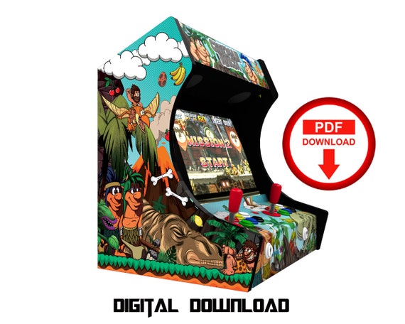 CAVEMAN NINJA Arcade Cabinet Machine Artwork Graphics Vinyl | Etsy