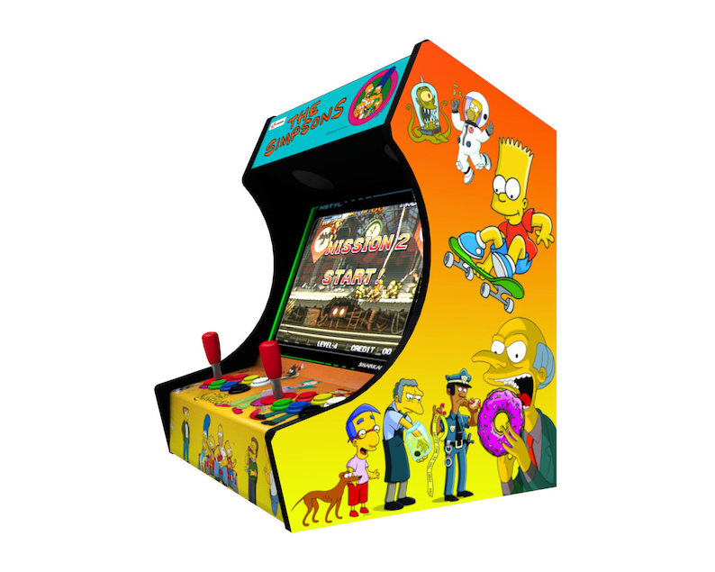 The Simpsons Bartop Arcade Cabinet Machine Artwork Graphics Vinyl ...