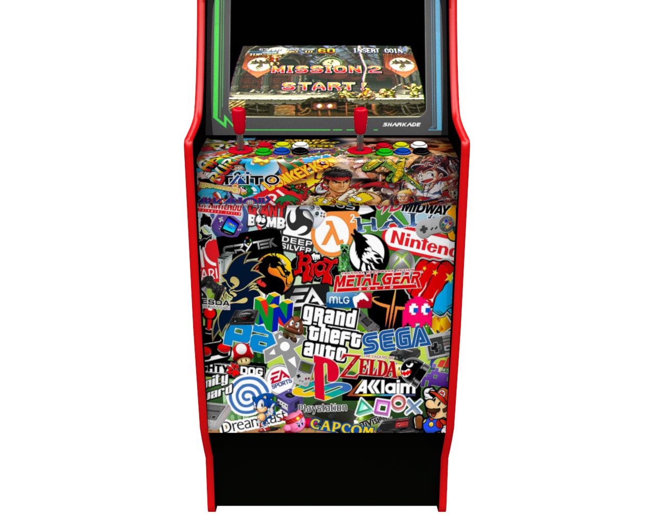 Stickerbomb Arcade Cabinet Machine Artwork Graphics Vinyl | Etsy Australia